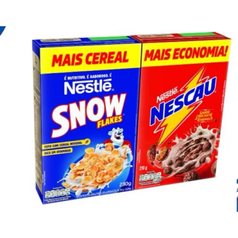 Kit com 2 Caixas de Sucrilhos Cereal Matinal Sabor Nescau Tradicional ...