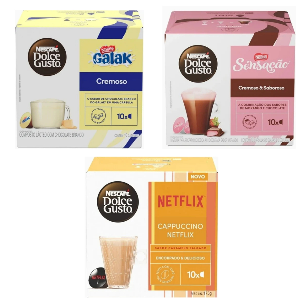 Dolce Gusto GALAK SENSAÇÃO NETFLIX 30 Cápsulas de café Nescafé® Dolce ...