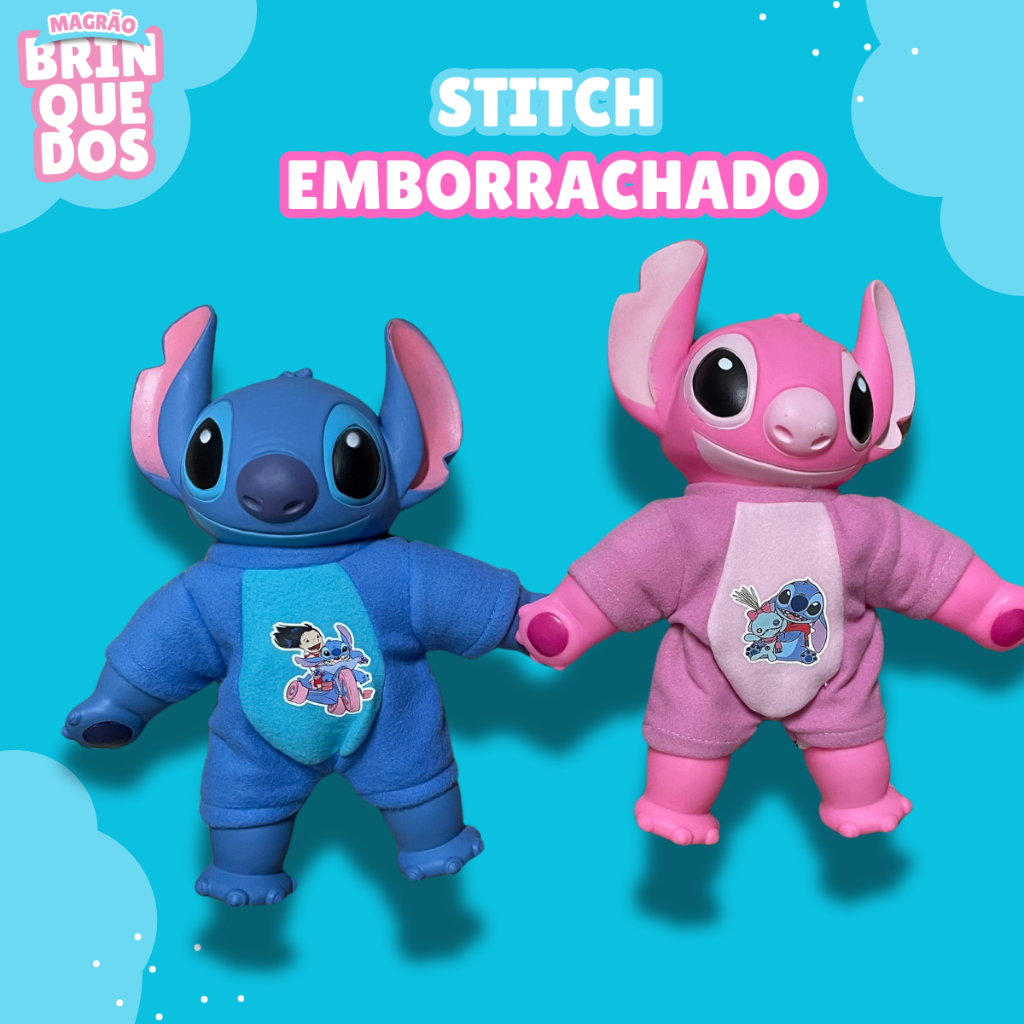 Boneco Stitch de Vinil grande - Boneco Lilo & Stitch | Shopee Brasil