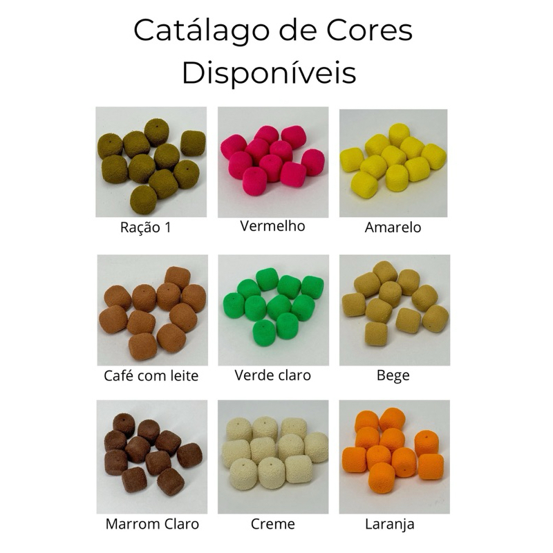 Eva Formato Ração Para Pesca Com 100/Unidades | Shopee Brasil