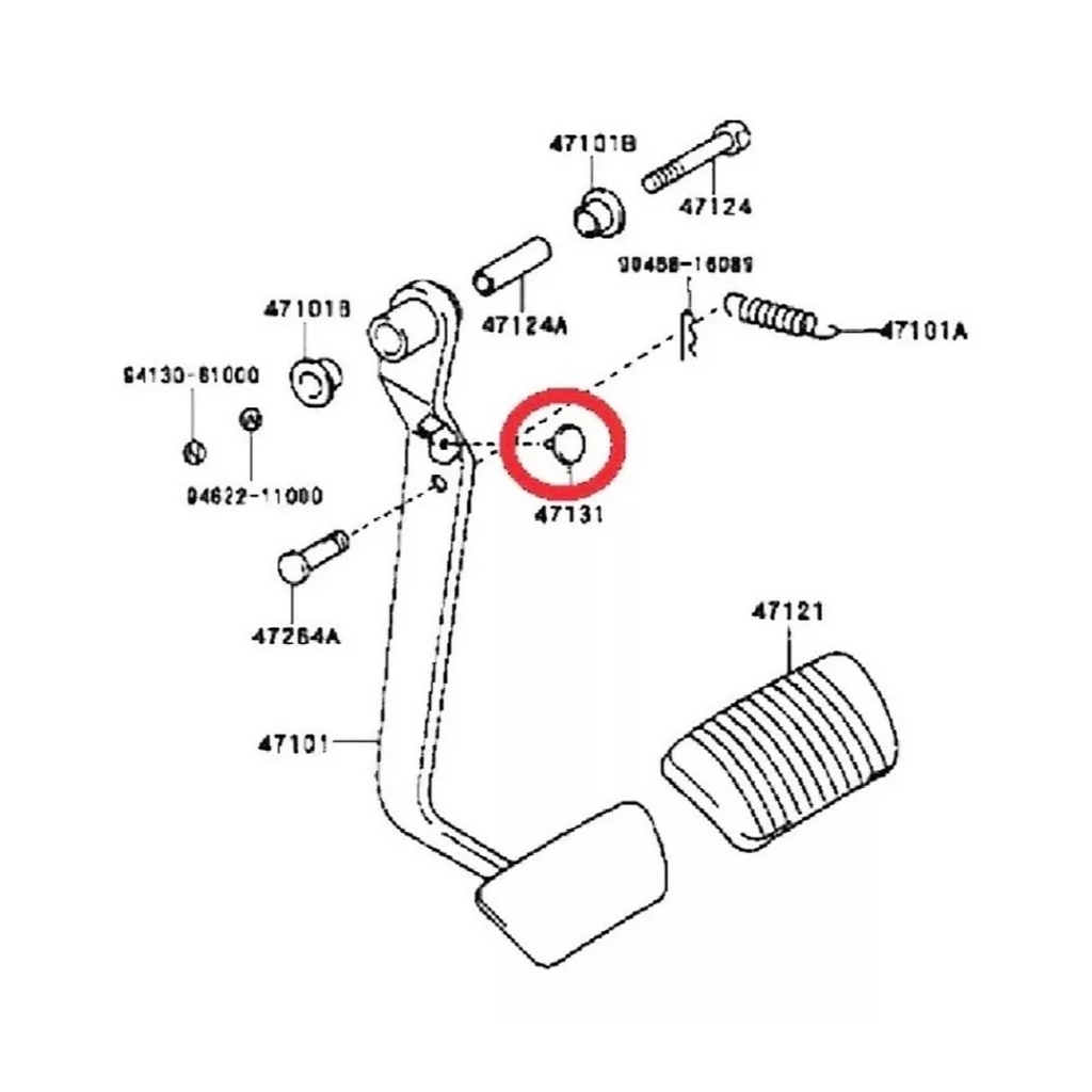 Kit 3 Bucha Batente Sensor Pedal Freio Embreagem Azera, Cerato e HB20 ...
