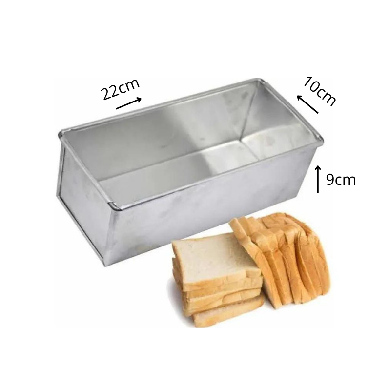 Forma Retangular para Pão e Bolo 22x10x9 Fatia Perfeita Sem Tampa ...