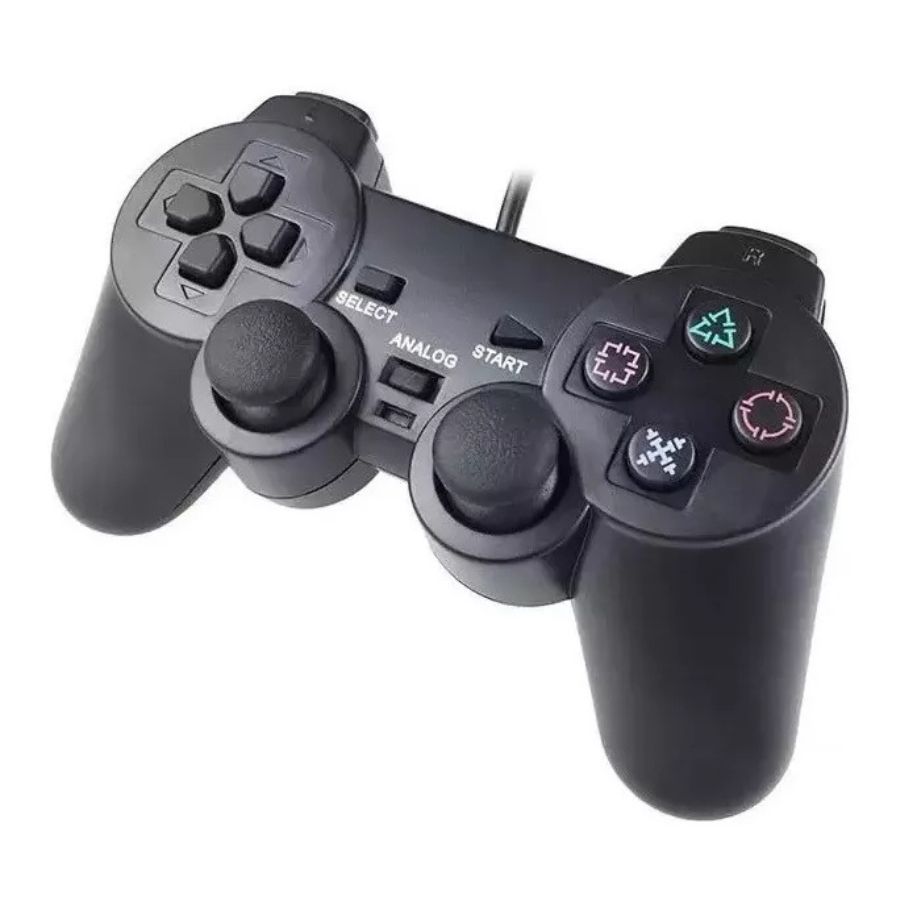 Controle Joystick PS2 com Entrada USB Games PC e Console | Shopee Brasil