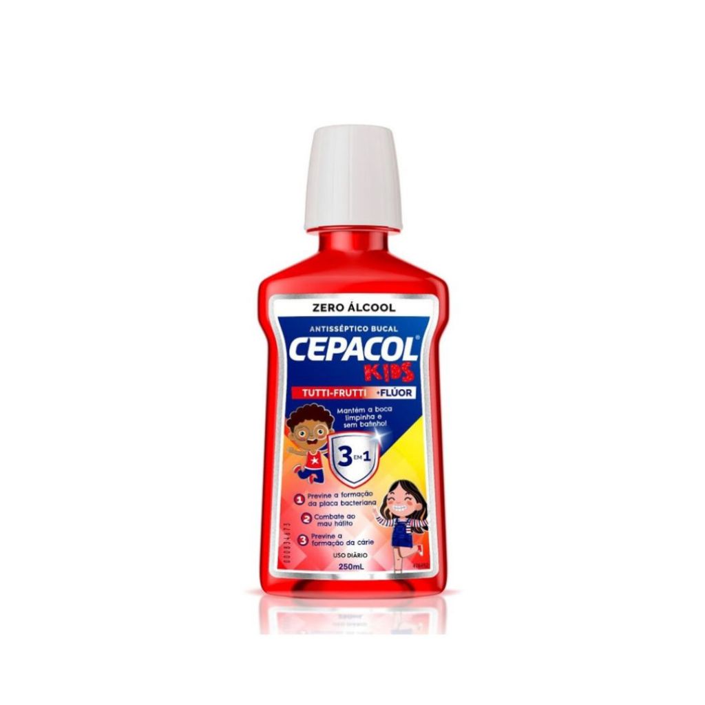 Enxaguante Bucal Infantil Cepacol Kids Zero Álcool Tutti-Frutti 250ml ...