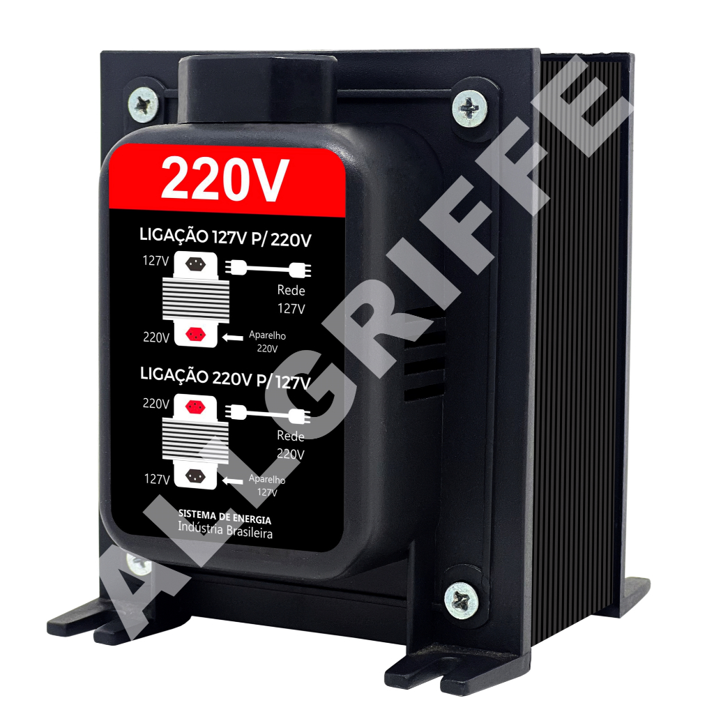 Transformador 5000va Bivolt 110/220 E 220/110 p/ar condicionado 12000btus, Secadora - Escorrega ...