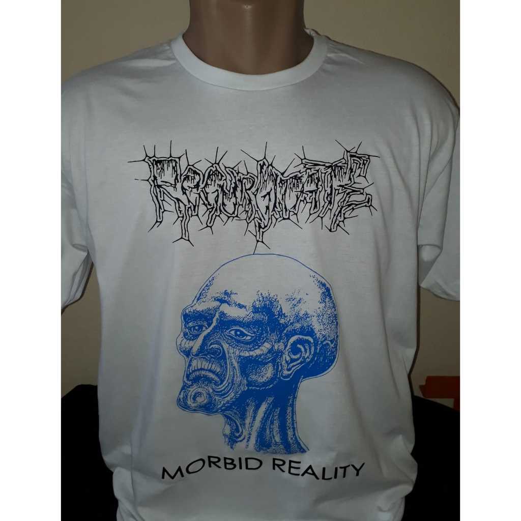 REGURGITATE: Morbid Reality - Camiseta BRANCA. | Shopee Brasil
