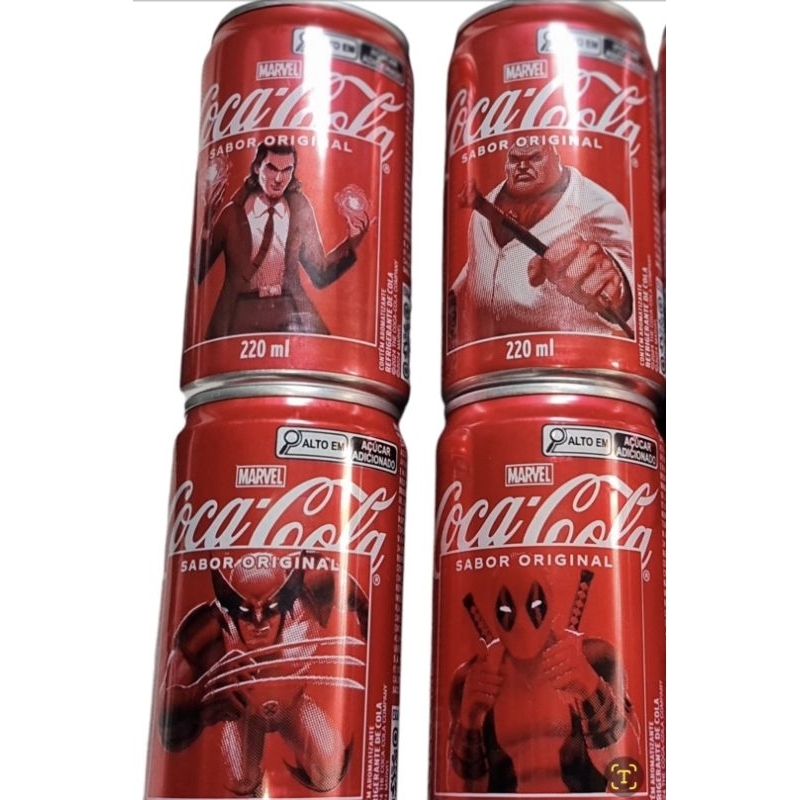 Kit 4 Latas de Coca-Cola Marvel Avengers 2 (Lacradas) | Shopee Brasil