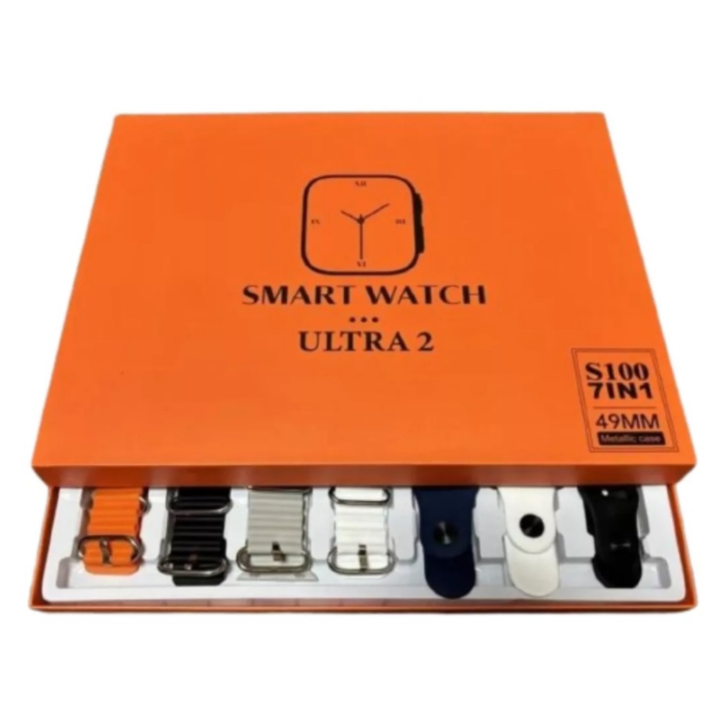 Smartwatch Ultra S100 7 Pulseiras | Shopee Brasil