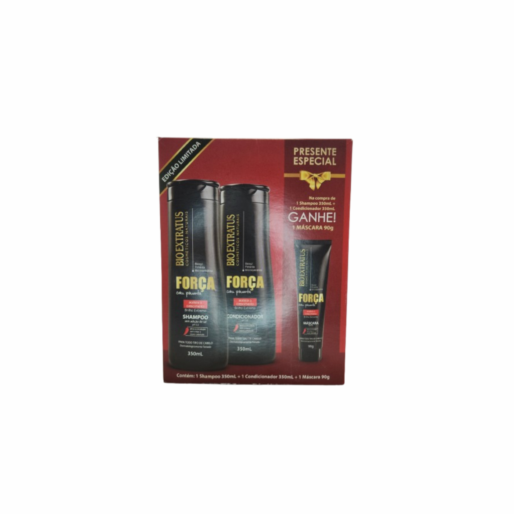 Bio Extratus Linha Força com Pimenta PROMOKIT 3 itens Presente Especial ...