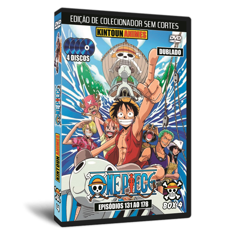 Dvd One Piece Box 4 - Episódios 131 Ao 178 Dublado | Shopee Brasil