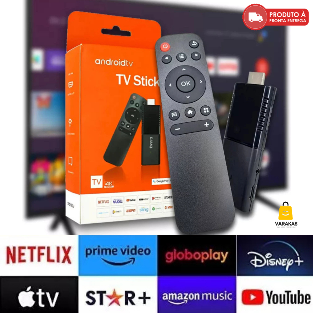 Smart TV Stick Android – Transforme Qualquer Tela em um Cinema Portátil ...
