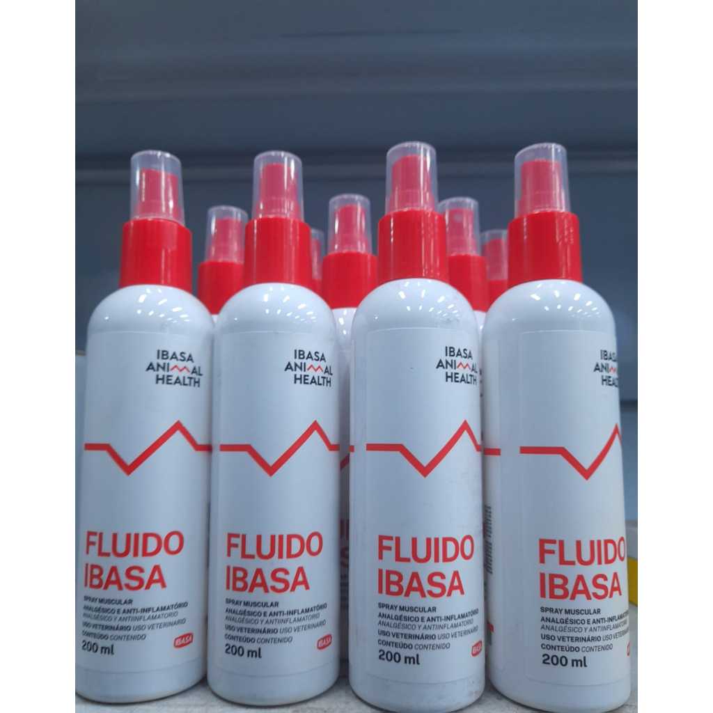 Fluido Ibasa Spray 200ml / Dores musculares Torções | Shopee Brasil
