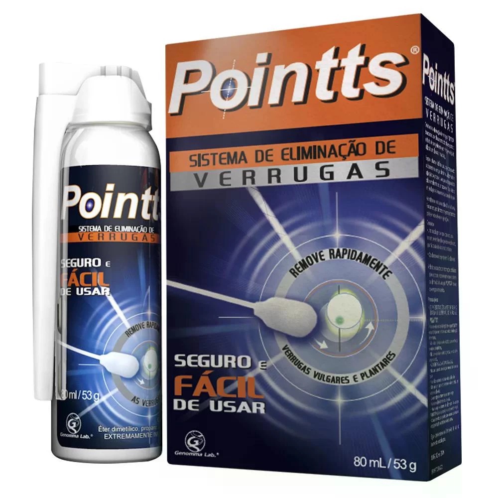 Pointts Sistema De Eliminação De Verrugas Aerossol 80ml | Shopee Brasil