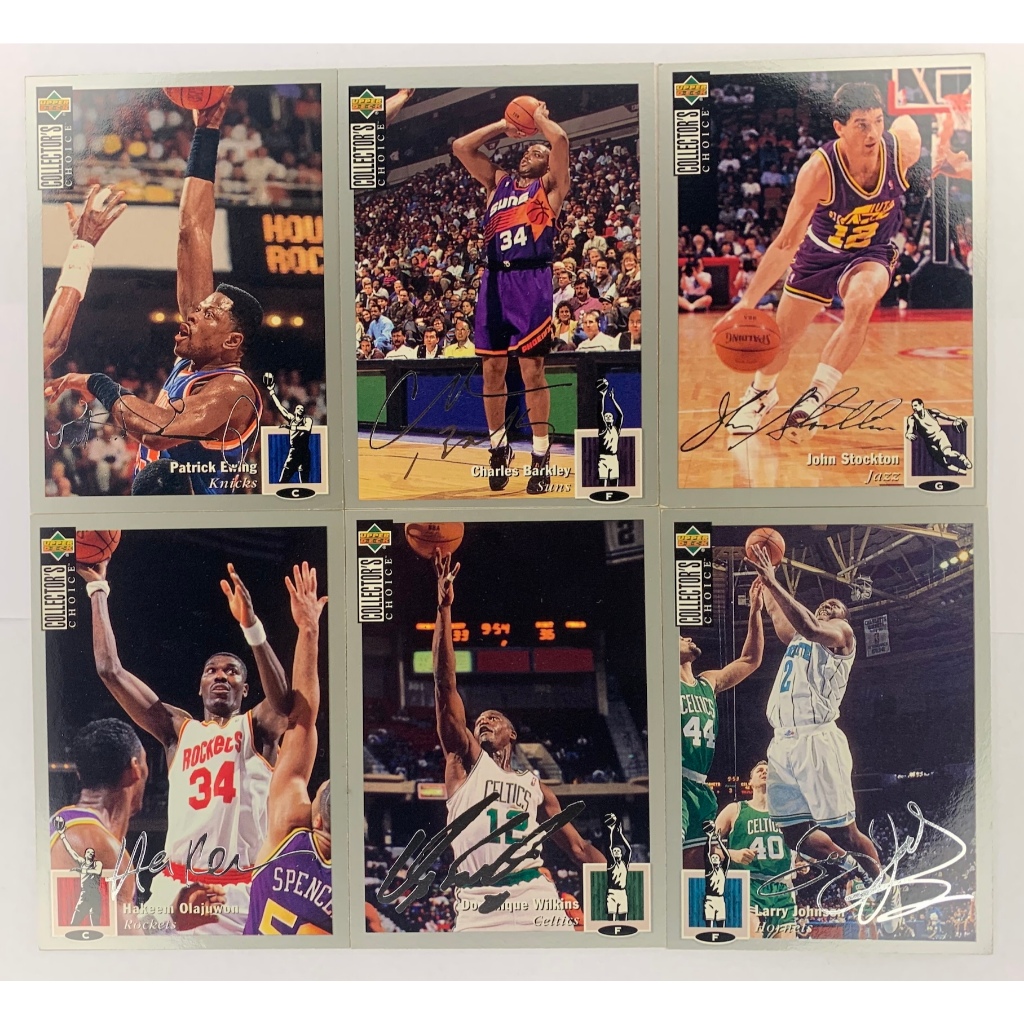 Coleção 210 Cards Assinados Silver Signature Upper Deck Nba Basquete ...