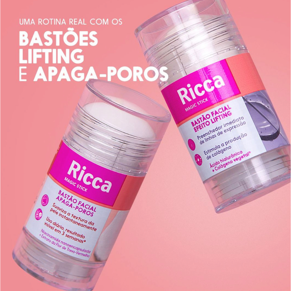 Bastão Facial Apaga-Poros Ricca | Shopee Brasil