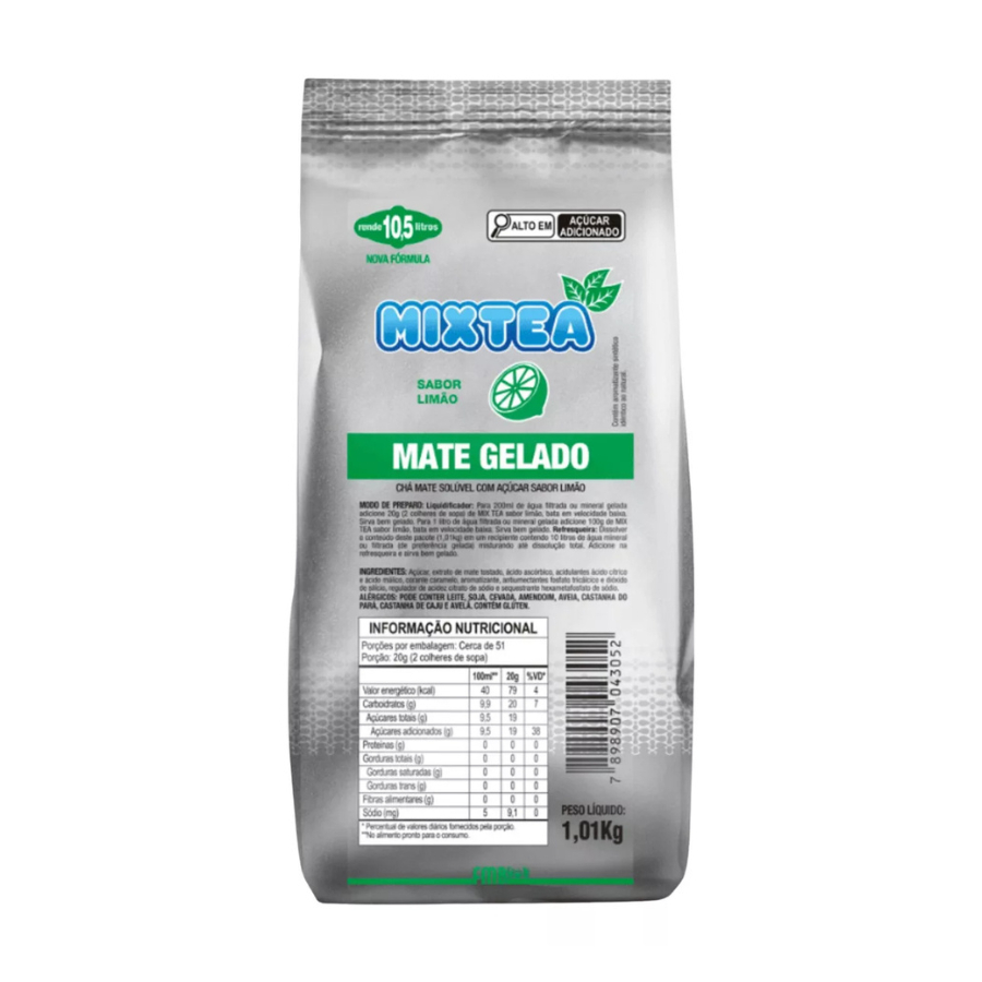 Chá Mate Gelado Soluvel Limão Lemon Tea 1kg Rende 10 L | Shopee Brasil