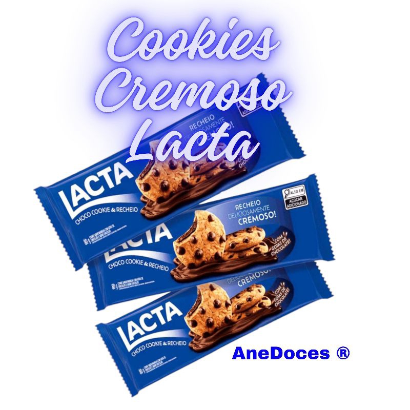 Biscoito Cookies Lacta 80g Crocante e Cremoso Lançamento!!!! | Shopee ...