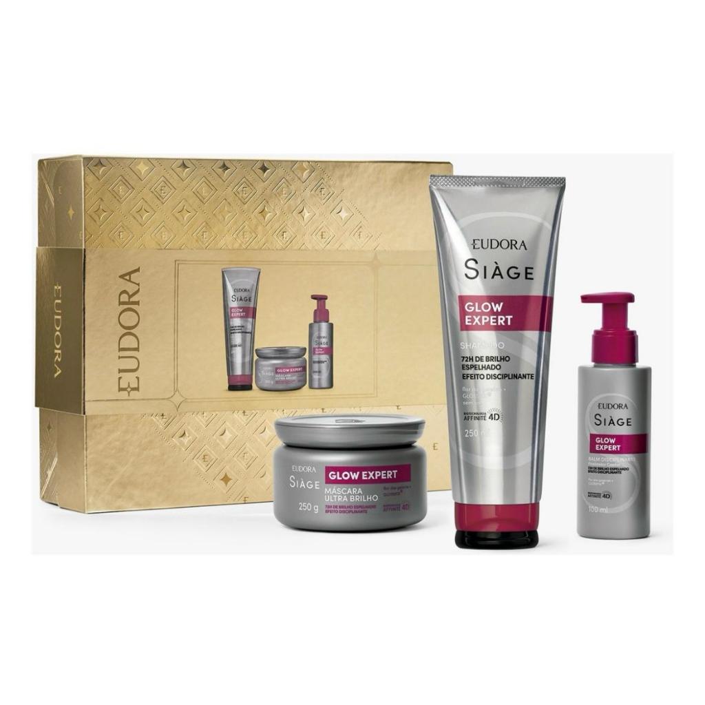 Presente Glow Expert Eudora Siage Shampoo 250ml+máscara capilar 250g ...