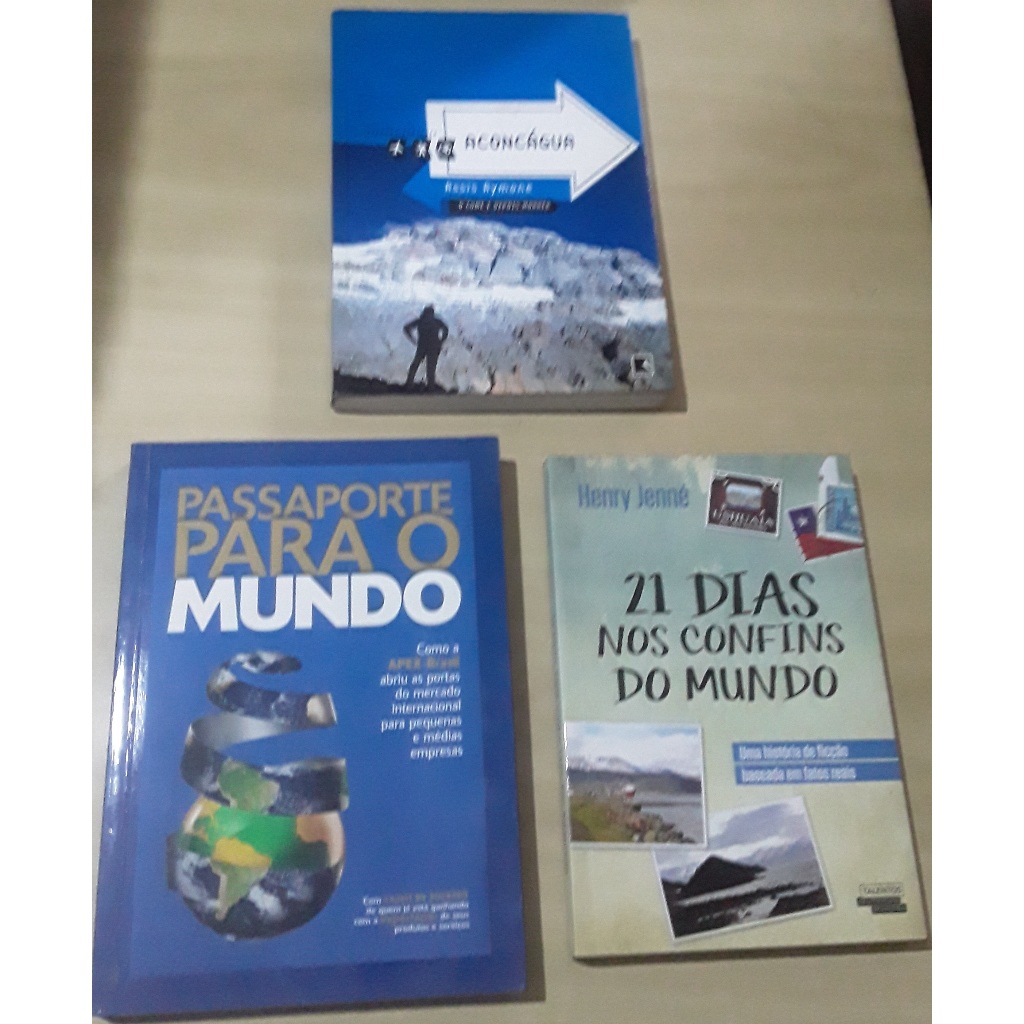 Livros Aconcágua Assis Aymone + 21 Dias Nos Confins Do Mundo Henry ...