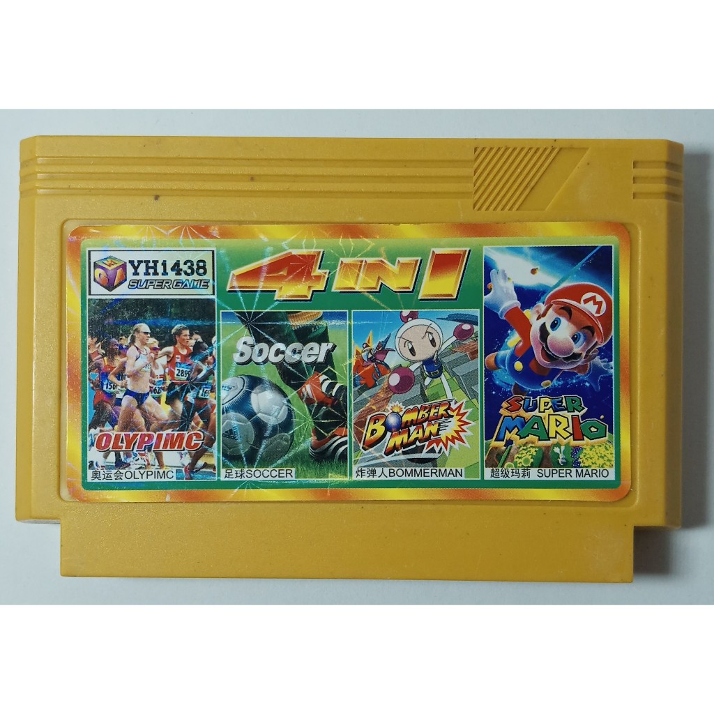 Super Mario, Bomberman - Cartucho 4 in 1 NES Nintendinho 8 bits ...