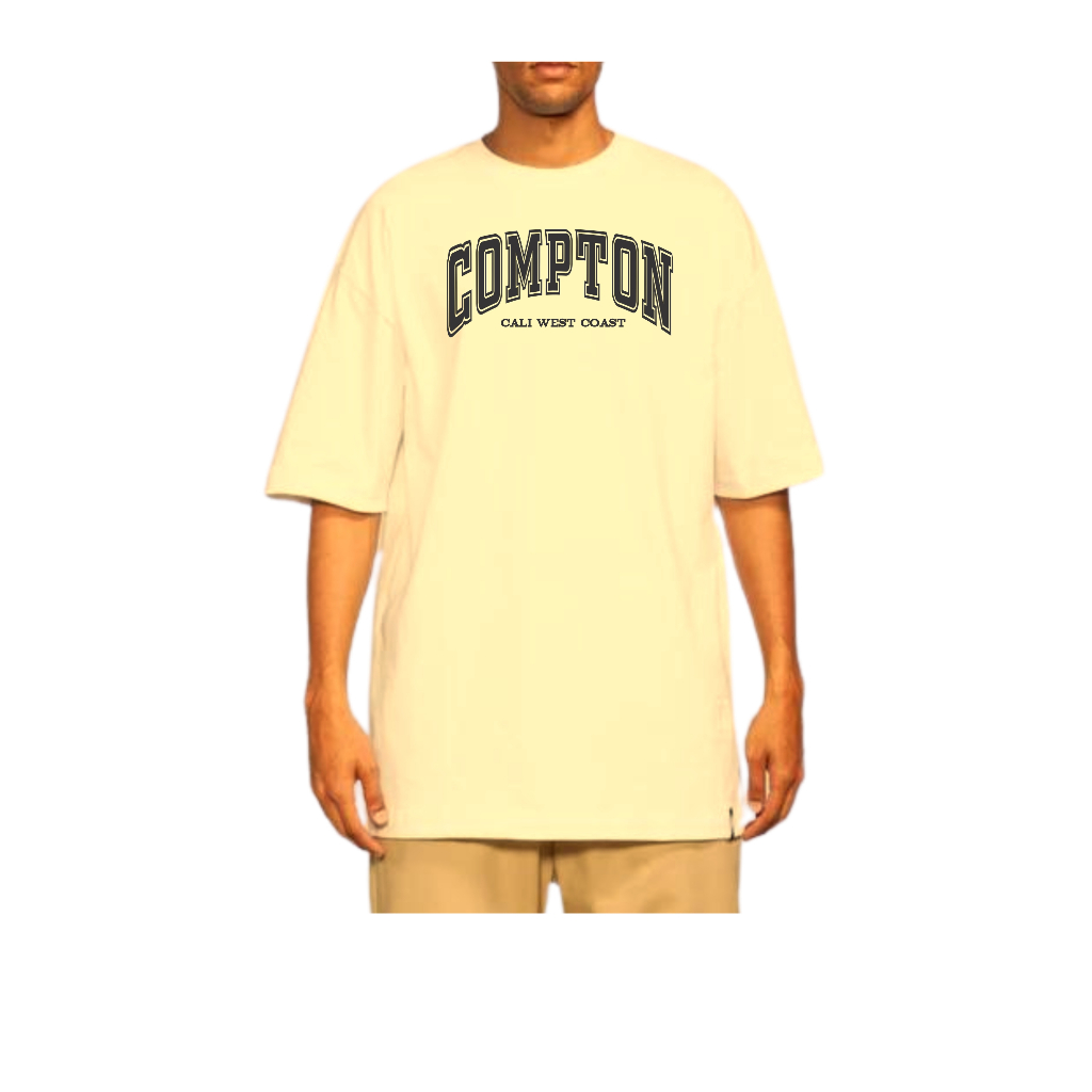 Camiseta Oversized Compton 100% Algodão | Shopee Brasil