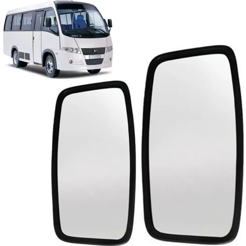 ESPELHO RETROVISOR EXTERNO MICRO ONIBUS NEOBUS BEPOBUS VOLARE W8 V6 V7 V8 A5 A6 2UN | Shopee Brasil