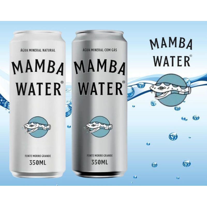 Lata Mamba Water Sem Gás e Com Gás / 2 Unidades (lacradas) | Shopee Brasil
