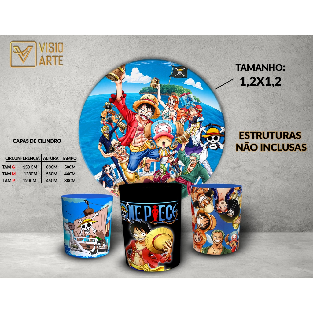 Kit Painel ONE PIECE + Trio Capas Cilindros 1,2X1,2 | Shopee Brasil