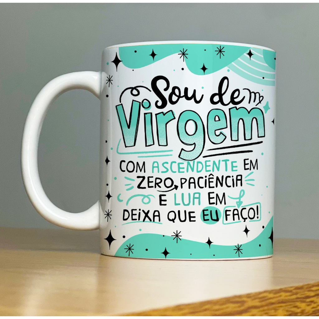 Caneca Personalizada Signo Signos Sign Zodíaco Virgem Virginiano ...