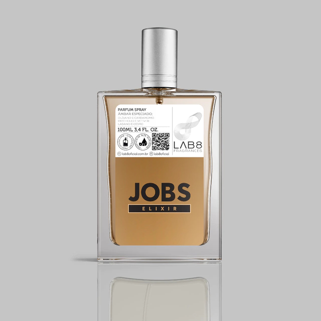 Perfume Jobs Elixir Masculino Homem Parfum FLUY Lab8 100 ml | Shopee Brasil