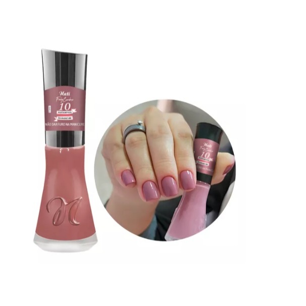 Esmalte rosa antigo Nati Faby Cardoso 10 mandamentos da manicure - Não ...