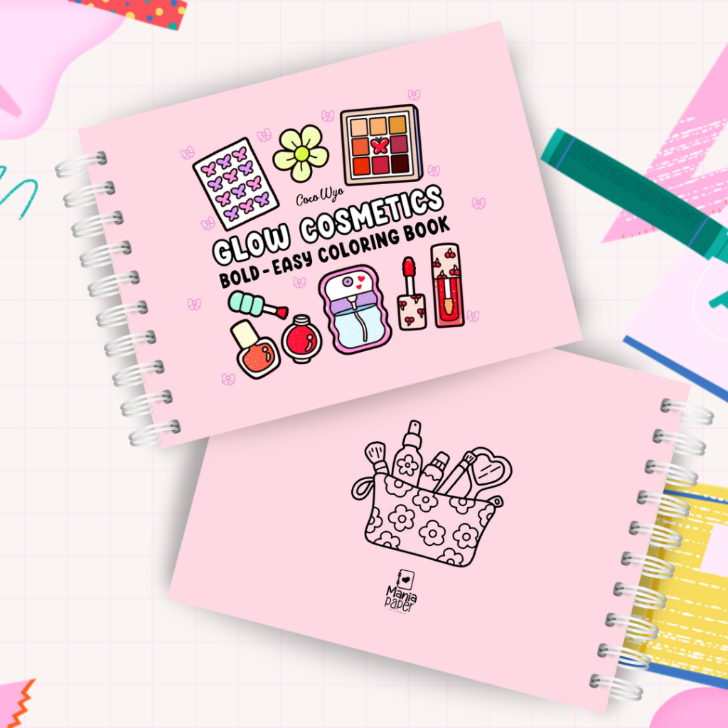 LIVRO DE COLORIR GLOW COSMETIC | Shopee Brasil