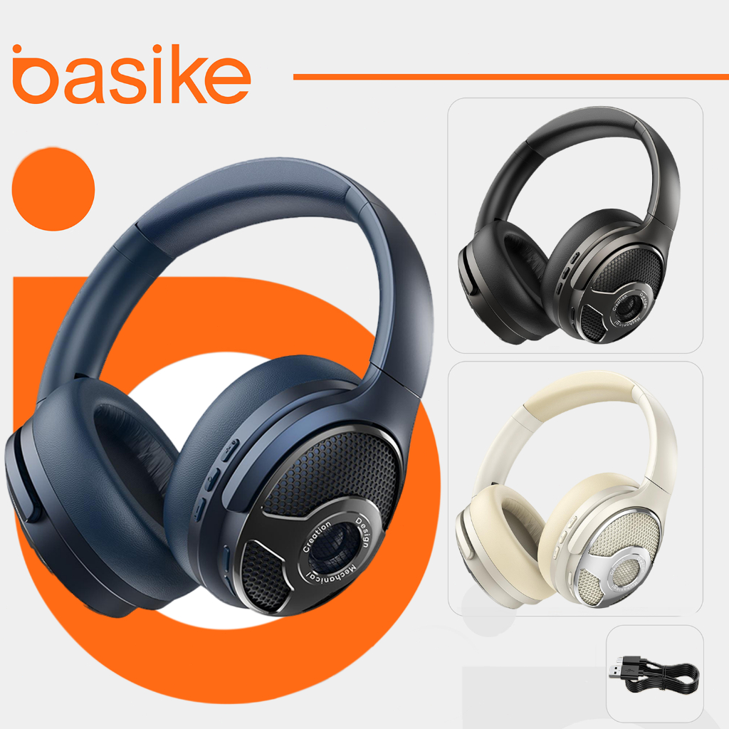 Basike fone bluetooth earphone fone de ouvido sem fio Possui modos de fone de ouvido e alto ...