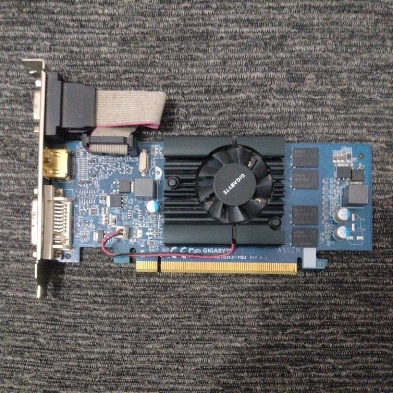 Placa de Vídeo 1gb Gigabyte G210 Geforce 210 GV-N210D3-1GI rev 6.1 | Shopee Brasil