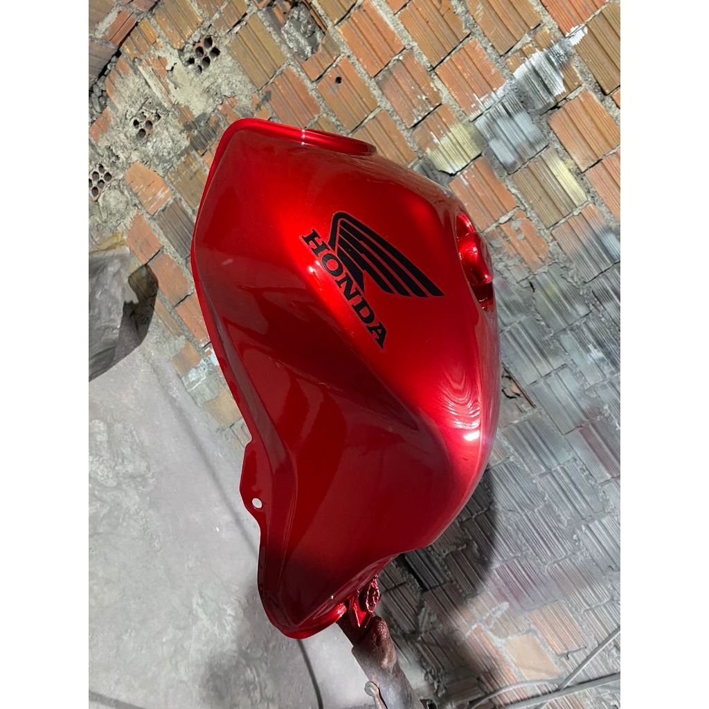 Tinta automotiva base poliester efeito candy vermelho perolizado 3.6LT ...