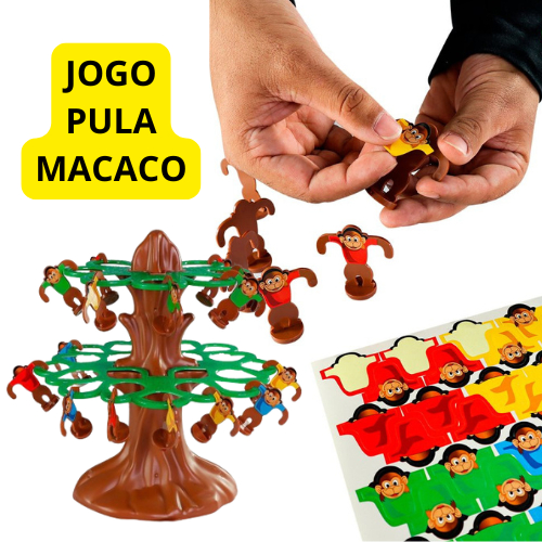 JOGO Pula Macaco, 16 Macaquinhos , 4 catapultas,: desafio do jogo é ...