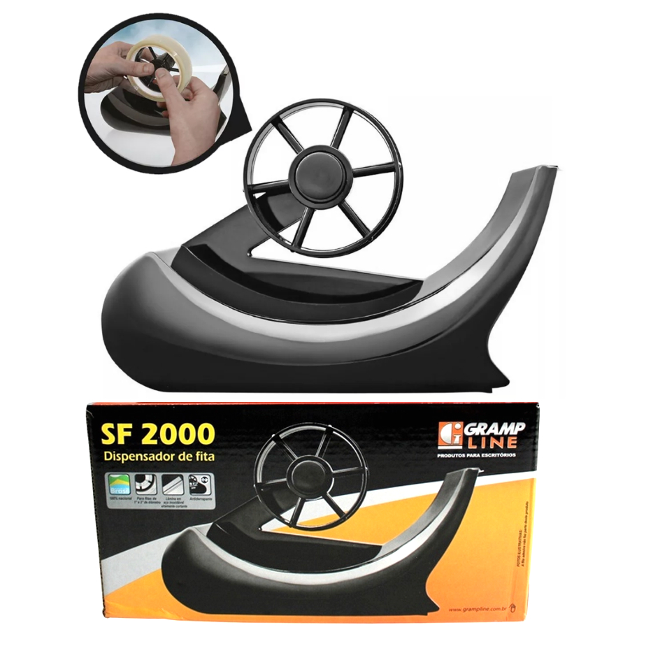 Suporte De Fita Adesiva Durex Sf 2000 Dispensador De Fita Suporte de mesa durex | Shopee Brasil