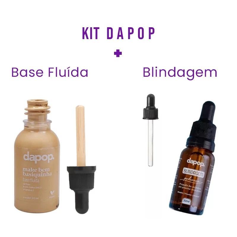 Kit Base Fluida Cores Novas + Blindagem Primer Fixador Bem Basiquinha ...