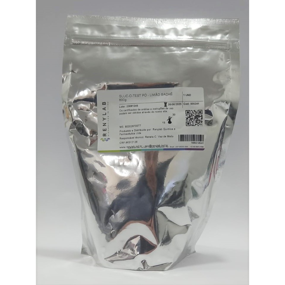 Glicose Anidra em Pó para teste Glicemia Semelhante Glutol 600g Renylab ...
