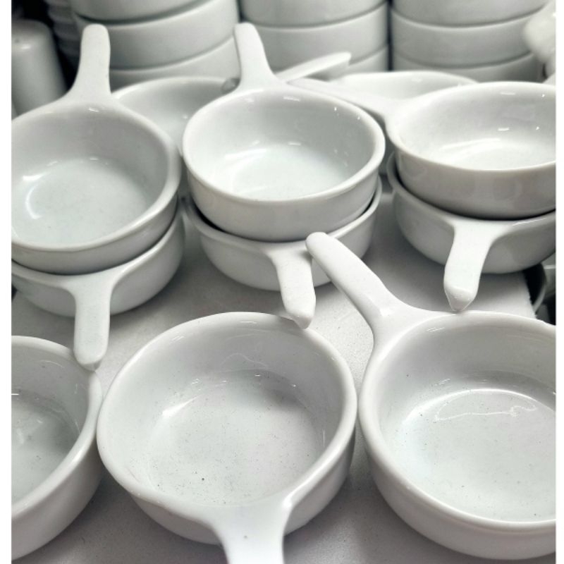 Mini Panelinha de porcelana com alça 50ml mesa posta | Shopee Brasil