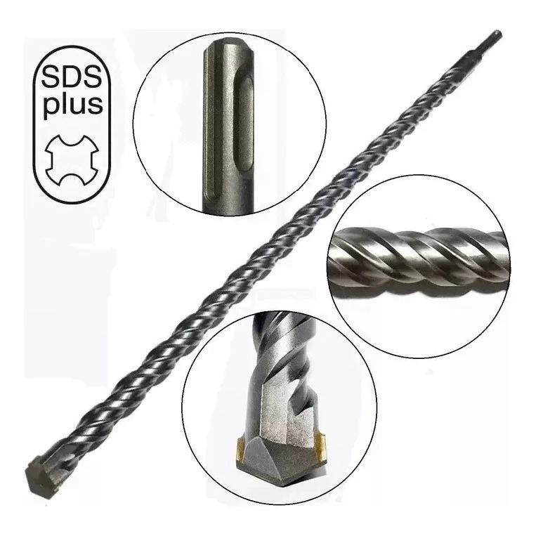Broca Vídea Sds Longa 12mm X 310mm Concreto. | Shopee Brasil