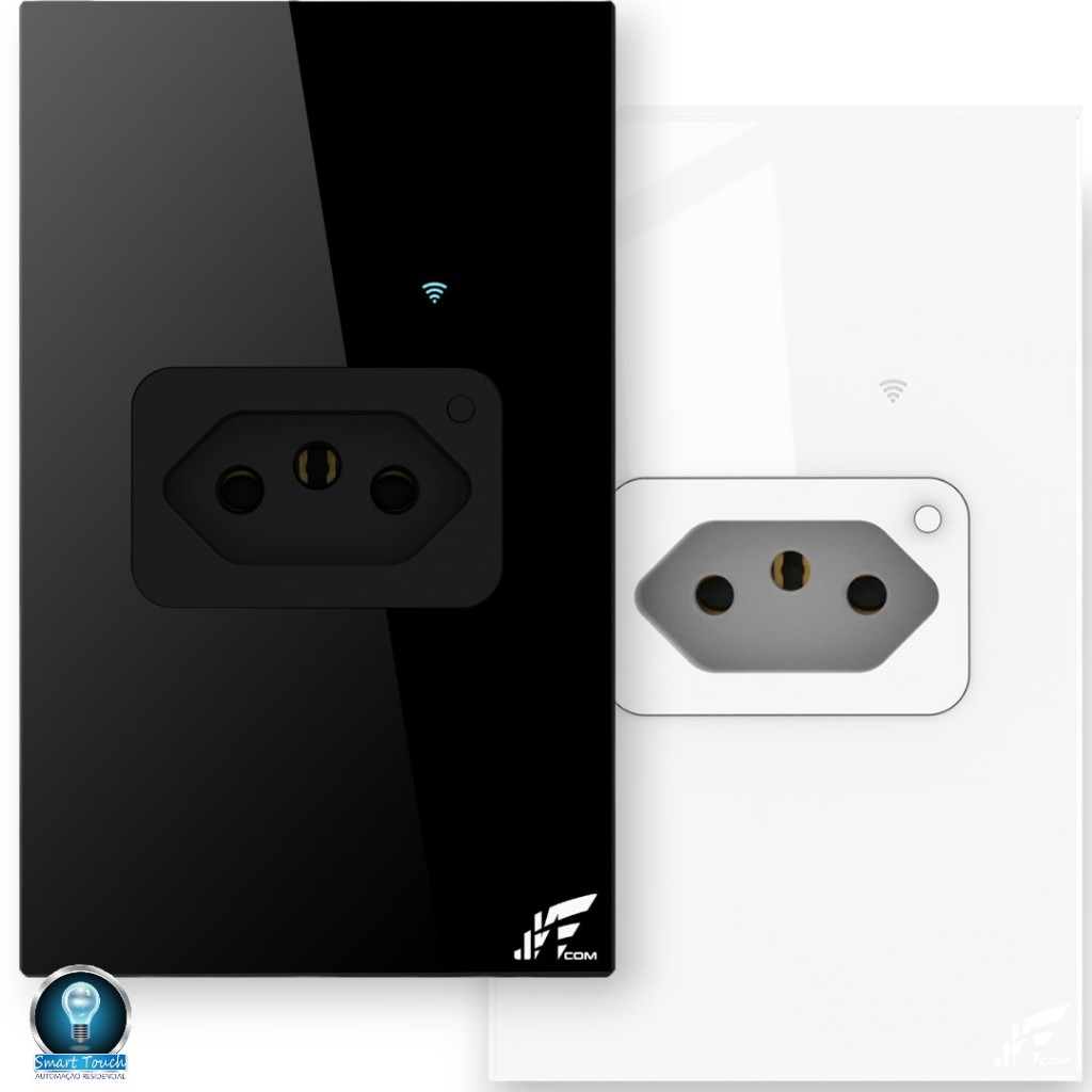 Tomada Inteligente 20A Touch Espelhado Wifi Embutir Parede 4x2 ...