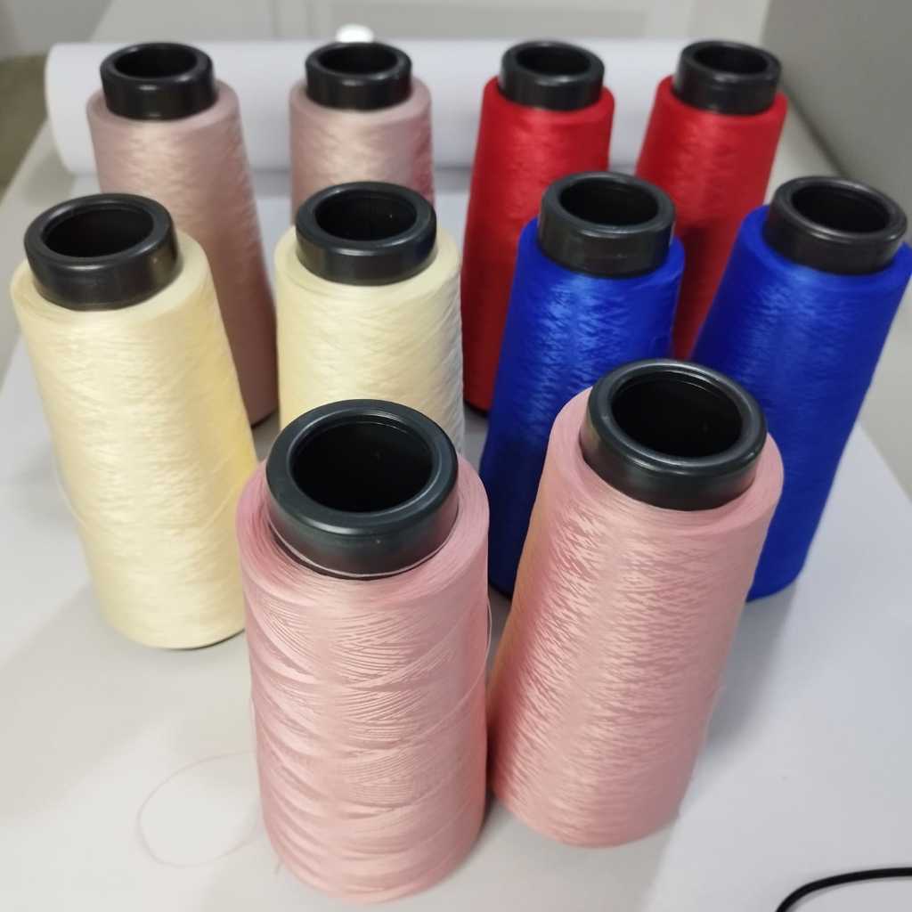 kit 2 cones de fio overloque, galoneira e interloque com 100g cada rolo ...