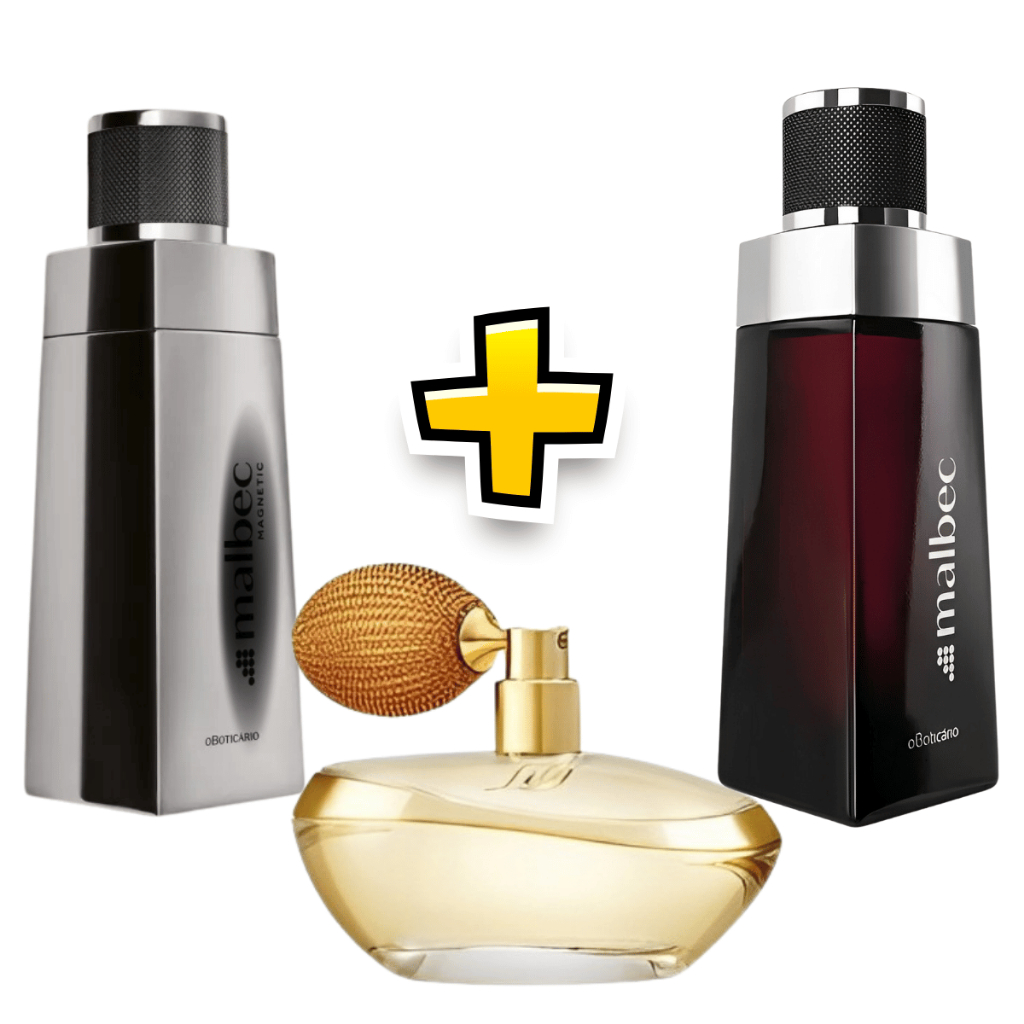 Kit Perfumaria Malbec Trad e Malbec Prata com Lily Floral 100ml ...