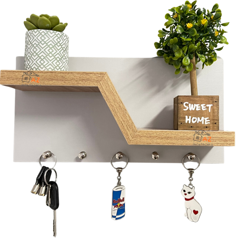 Porta Chaves de Parede Mdf Moderno Unico | Shopee Brasil