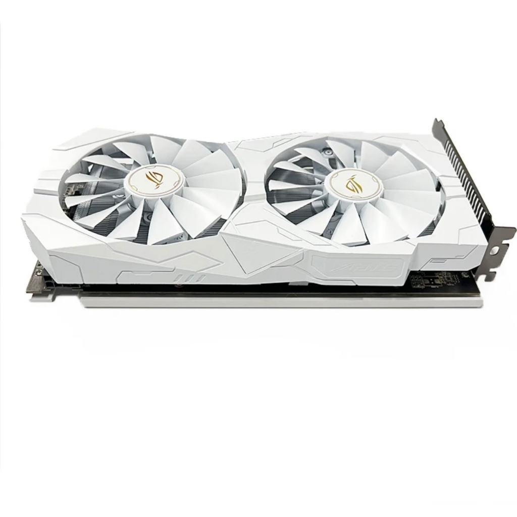 Placa De Vídeo Amd Asus Rog Strix RX 580 8GB COR BRANCO WHITE 2304sp OC ...