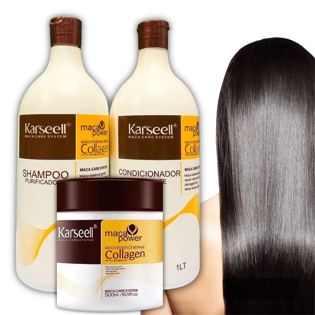 Kit Máscara Karseell + 1 Shampoo + 1 Condicionador Karseell | Shopee Brasil
