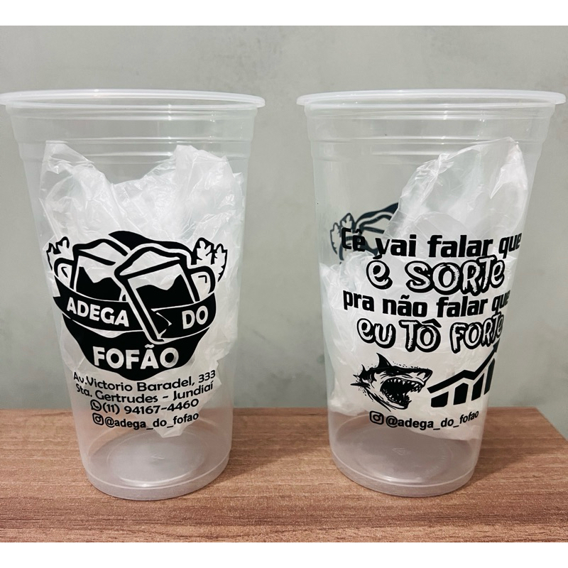 kit 500 copão de 770 ml personalizado adegas aniversário evento em ...