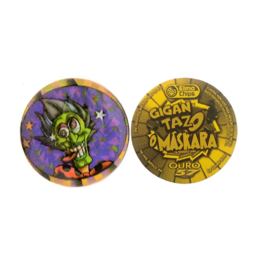 Antigo Gigan Tazo O Máskara - Ouro 57 - Elma Chips 1998 | Shopee Brasil