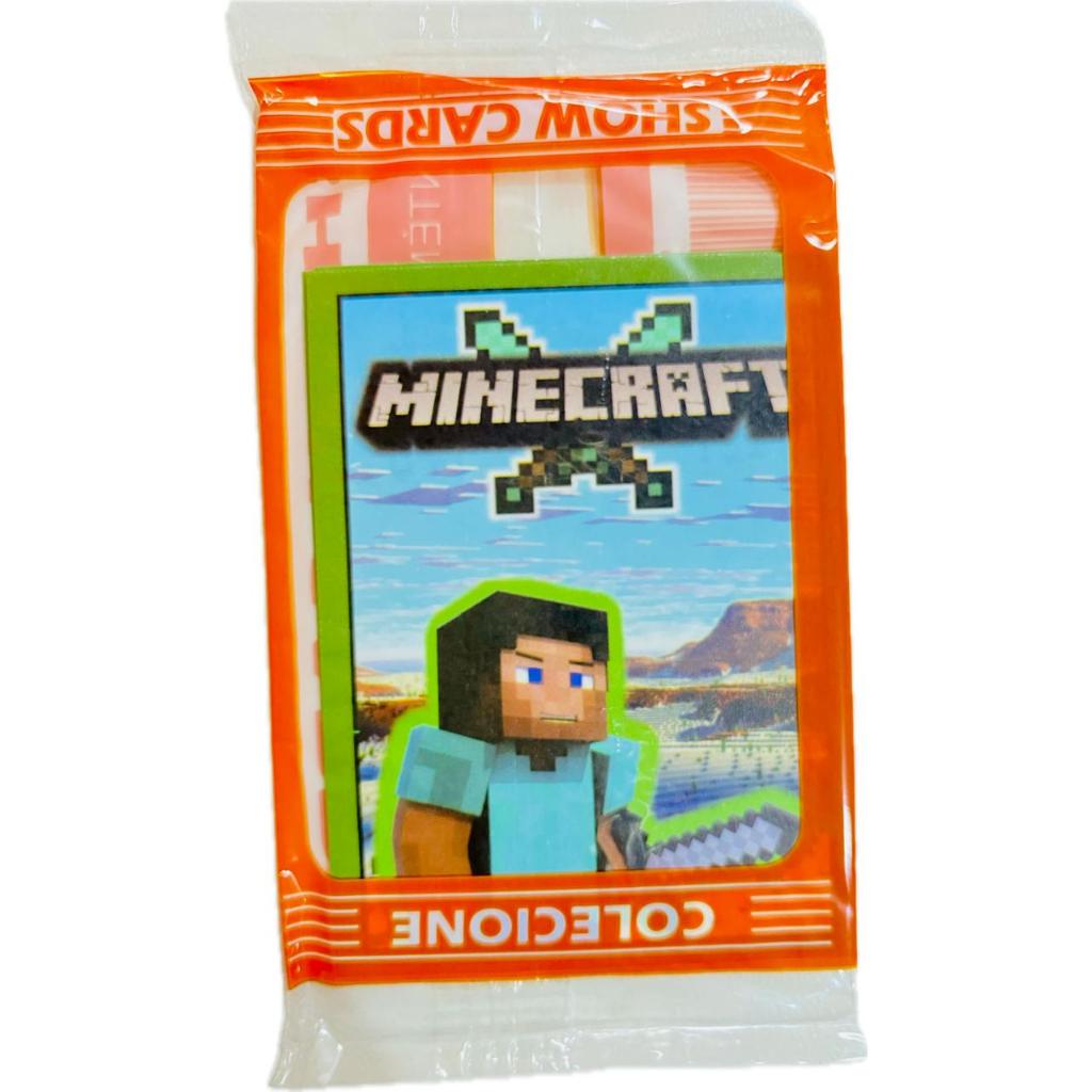40 cards Minecraft SC = 10 pacotes fechados | Shopee Brasil